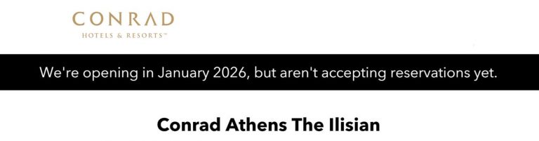 Τελικά ανοίγει τον Ιανουάριο του 2026 το Conrad Athens The Ilisian ...